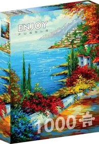 ENJOY Puzzle Městečko u moře / 1000 dílků / od 14 let