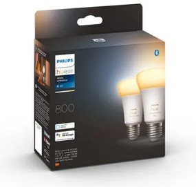 LED žárovka E27 Philips Hue 2ks 6W (60W) White Ambiance (2200-6500K) stmívatelná