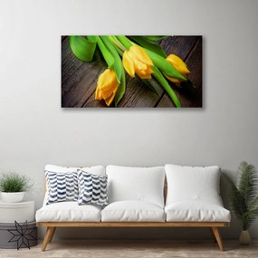 Obraz na plátně Tulipány Květiny 125x50 cm