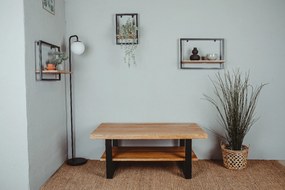 Wudboys Konferenční stůl KNOPP Barva kovu: Bílá, Dřevo: Buk, Rozměr: 1000x600, moderní skandinávský styl