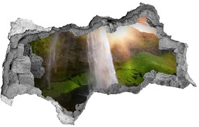 Wallmuralia Nálepka fototapeta 3D výhled beton Vodopád 95x73 cm