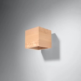 Sollux Lighting Nástěnné svítidlo QUAD přírodní dřevo