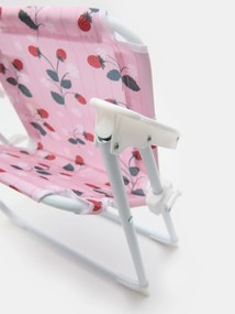 Sinsay - Skládací židlička s motivem jahod - pastelová růžová