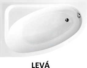 Besco CORNEA 140 cm VANCOR140L vana bez nožiček levá Koupelny Bernold