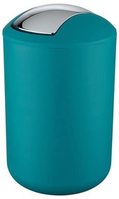 WENKO 21227100 - Odpadkový koš BRASIL 19,5x31 cm tyrkysová/lesk. chrom 21227100