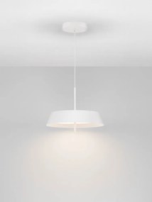 Bílé hliníkové LED stmívatelné závěsné svítidlo ø 45 cm Velio – Nova Luce