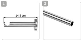 Dekodum Garnýž jednořadá LOFT 19 mm antické zlato 160 cm