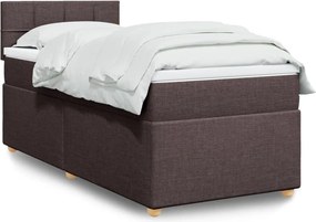 Box spring postel s matrací tmavě hnědá 80x200 cm textil 3288810