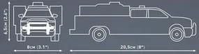 COBI 24612 Dodge RAM 3500 hasičský vůz / Stavebnice / 358 dílů / od 6