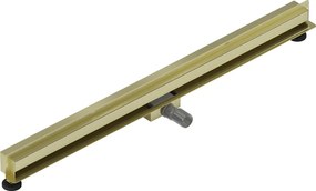 Mexen Flat Wall, sprchový žlab na zeď 2v1, 110 cm, zlatá matná, 1A30110