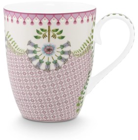 Pip Studio Lily &amp; Lotus hrnek 350ml, lila (Porcelánový hrnek)