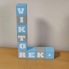 Dekorace kostky ze dřeva