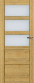 Interiérové dveře vasco doors BRAGA model 4 Průchozí rozměr: 70 x 197 cm, Orientace dveří: Levé dveře, Dekor: Dub riviera