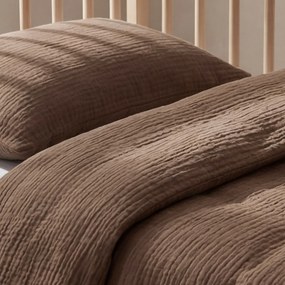 Celoroční mušelínové povlečení do postýlky Chocolate - GOTS Velikost: 95 x 130 + 45 x 65
