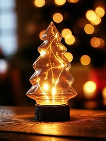 Sinsay - Vánoční LED dekorace ve tvaru vánočního stromku - oranžová