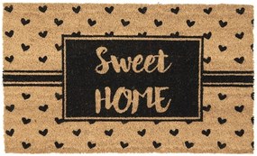 Kokosová rohožka se srdíčky Sweet Home - 75*45*1 cm