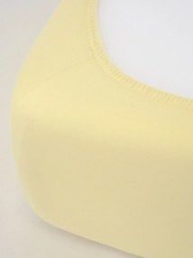 MK Lůžkoviny Jersey prostěradlo Classic 200 x 200 cm – pastelově žlutá