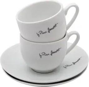 Lamart Kaffe Sada Šálek+ Podšálek 2+2ks 90ml bílá / porcelán