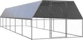 vidaXL Venkovní klec pro kuřata 3x12x2 m pozinkovaná ocel [3154380]