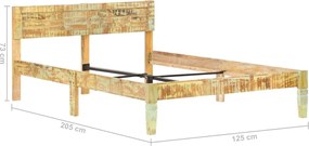 vidaXL Rám postele masivní recyklované dřevo 120 x 200 cm [288435]