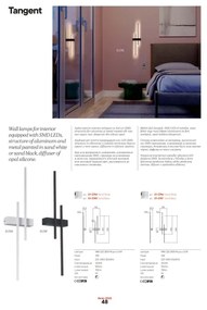 Redo 01-2747 - LED Nástěnné svítidlo TANGENT LED/13W/230V CRI 90 černá