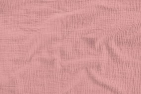 Mušelínový přehoz na postel Retro pink