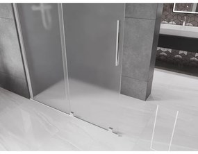Mexen Velar, sprchová zástěna s posuvnými dveřmi Walk-in 130 x 200 cm, 8mm sklo námraza, chromová, 871-130-000-33-01