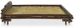 Petromila Rám postele tmavě hnědý bambus 140 x 200 cm