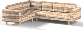 Potah na pohovku IKEA Norsborg rohová 5-místná barva béžová látka pletený vzor, vzorované