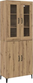 Vysoký bufet 2 ks Artisanový dub 69,5 x 34 x 180 cm 3394588