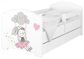 BabyBoo Dětská postel 140 x 70cm - Rabbit (bez šuplíku) Rozměry: 140x70