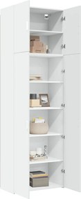 Skříň highboard bílá 80 x 42,5 x 249 cm kompozitní dřevo 3281364