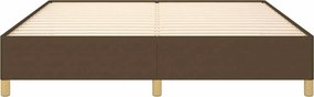 Rám postele s boxspringem tmavě hnědý 160 x 200 cm textil 3120972