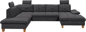 XXXLutz SEDACÍ SOUPRAVA, textil, antracitová MID.YOU - Sedací soupravy - 002220054201