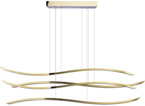 Designový lustr Waves stmívatelný zlaté