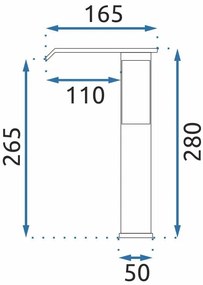 Rea KENT umyvadlová baterie, chrom REA-B8011 - Rea