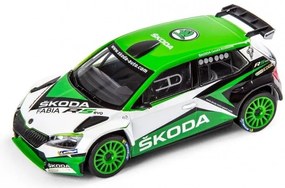 Kovový model škoda fabia r5, zelená