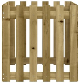 Zahradní truhlík plotový design 30x30x30 cm impregnované dřevo