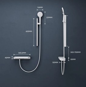 design vanová baterie DOPORRO 4 - bílá