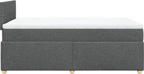 Box spring postel s matrací tmavě šedá 120x190 cm textil 3288920