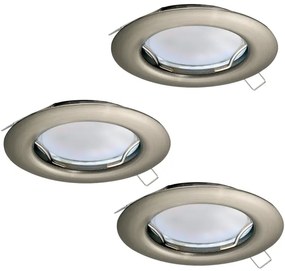 Eglo 94237 - SADA 3x LED Podhledové svítidlo PENETO 3xGU10-LED/3W/230V