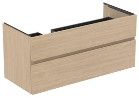 Ideal Standard Finesse - Umyvadlová skříňka 120x51x55 cm, 2 zásuvky, bílý dub E3447US