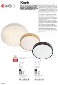 Redo 05-933 - LED Stropní svítidlo KNOB LED/36W/230V 3000K-6500K 40 cm černá