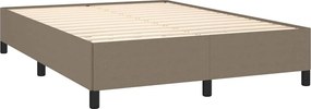 Box spring postel s matrací taupe 140x200 cm textil 3128049