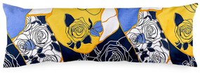 4Home Povlak na Relaxační polštář Náhradní manžel Blue rose, 50 x 150 cm