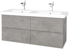 Dřevojas koupelnová skříň VARIANTE SZZ4 125 (umyvadlo Harmonia) Barevné provedení: N07 Stone
