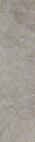 Cerrad Dlažba Softcement Silver Dekor Geo Mat. 119,7x29,7 - 157421