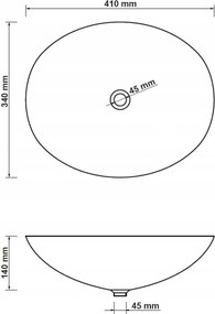 Hagser Agnes, umyvadlo na desku, 41x34 cm, bílá, HGR10000040
