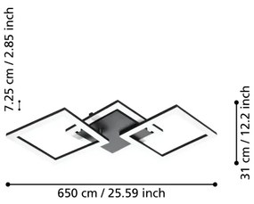 Eglo 900317 - LED Stmívatelné stropní svítidlo PARANDAY-Z LED/32,4W/230V