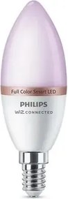 Philips Smart C37 E14 4.9W bílá / chytrá LED žárovka / RGBW / 470 lm /